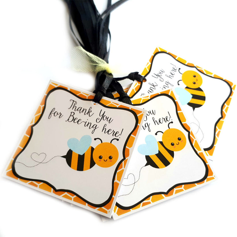 Bumble Bee Thank You Favor Gift Tags – Adore By Nat Party Decorations