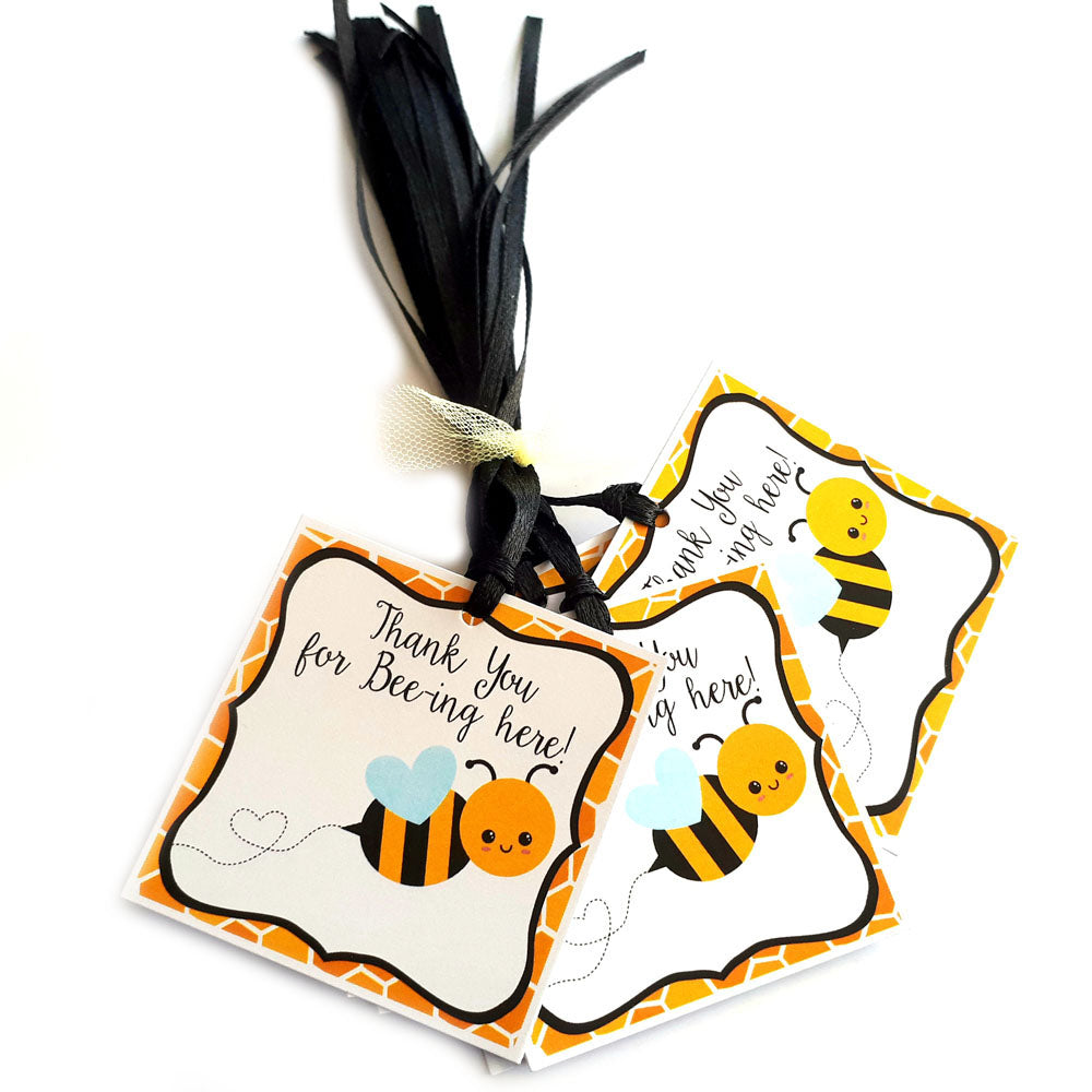 Bumble Bee Thank You Favor Gift Tags – Adore By Nat Party Decorations
