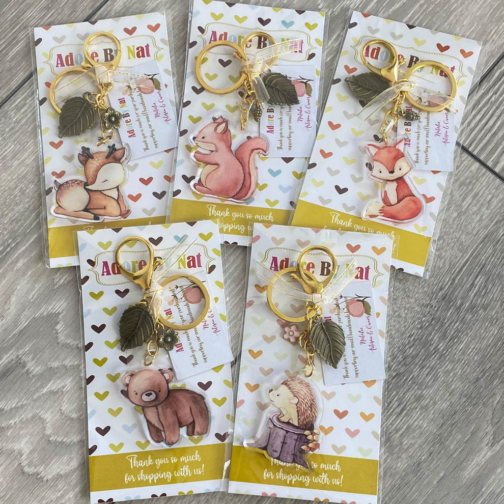 Cute Squirrel Keychain – Adore By Nat Party Decorations