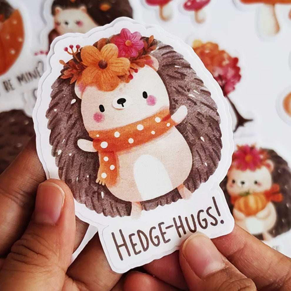 Hedgehog Vinyl Sticker Complete Collection – Adore By Nat Party Decorations
