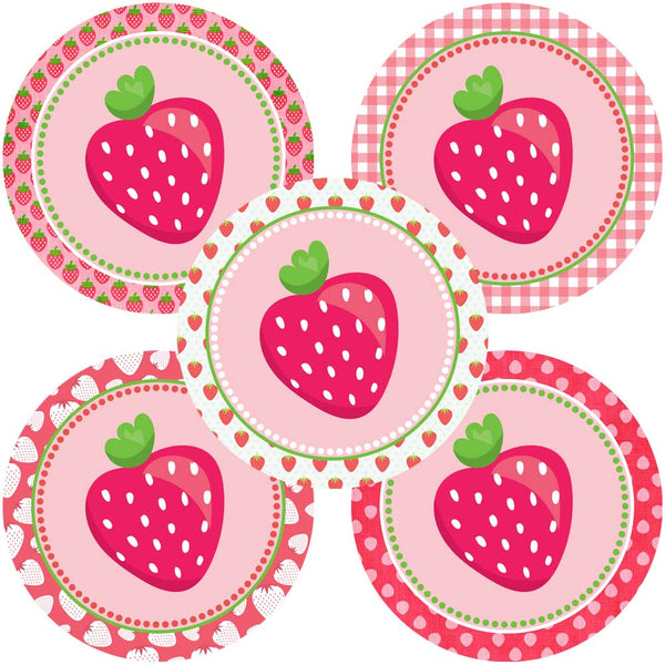 Strawberry Sticker Labels – Adore By Nat Party Decorations