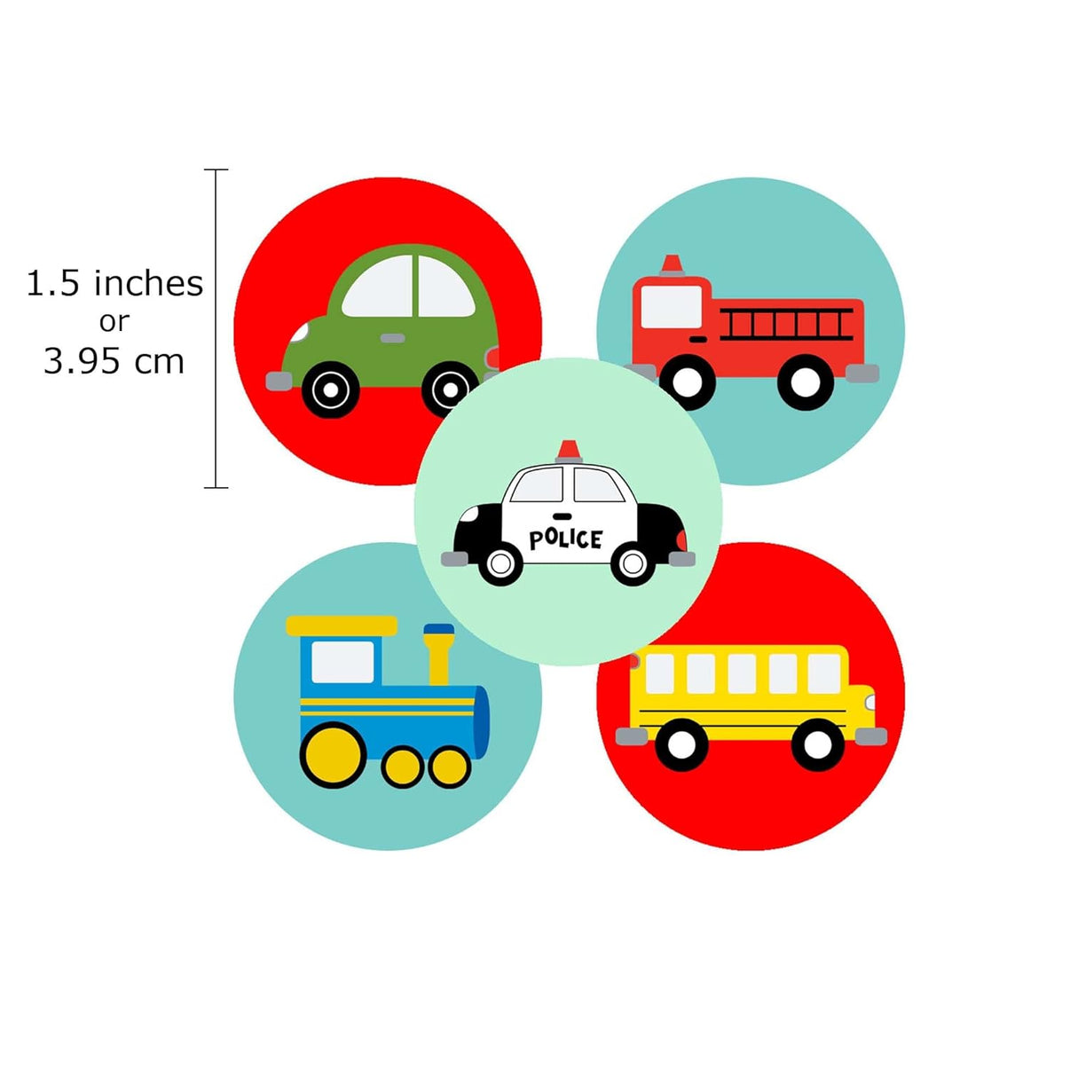 Transportation Sticker Party Favors Labels – Adore By Nat Party Decorations