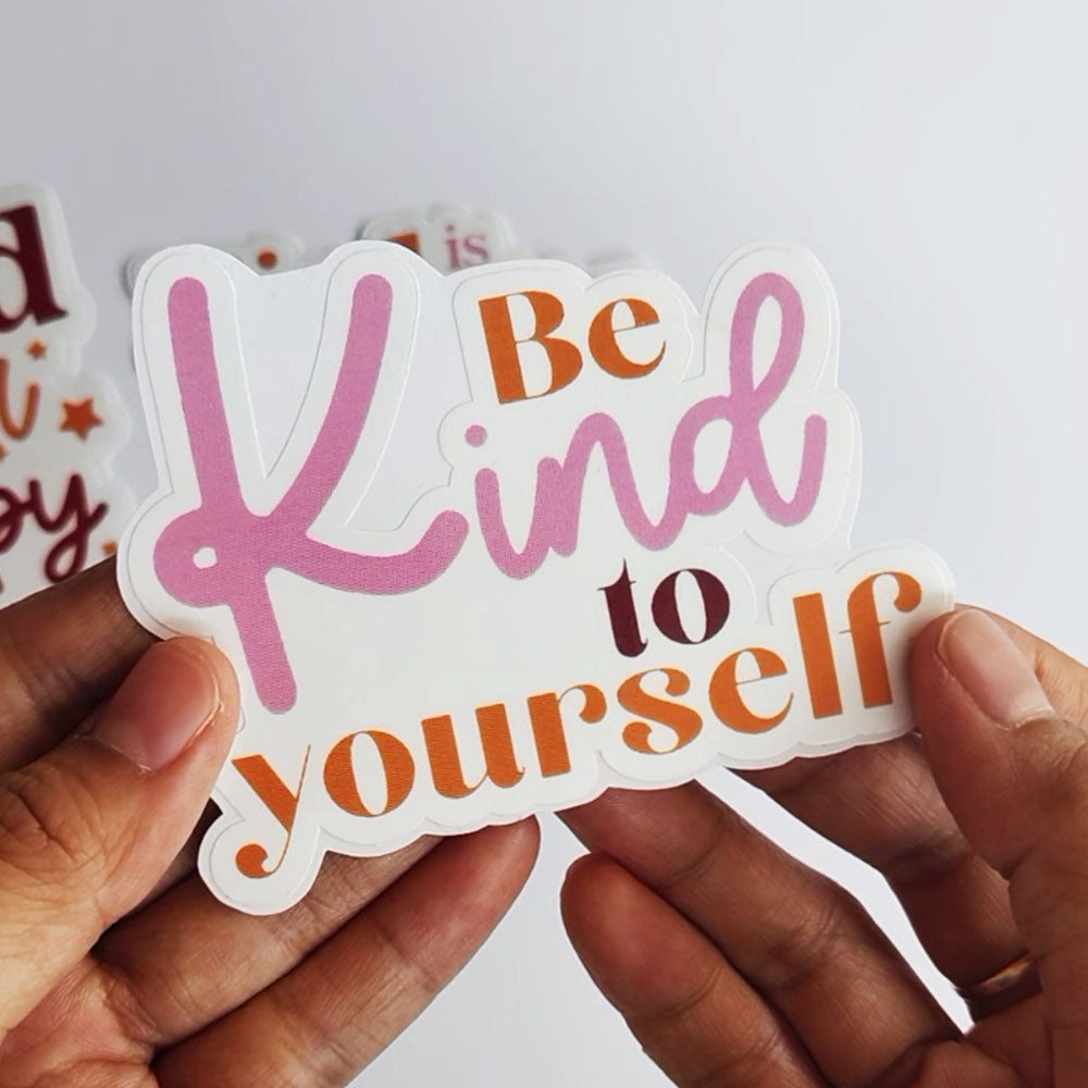 Words of Kindness Retro-Style Vinyl Sticker Set – Adore By Nat Party ...