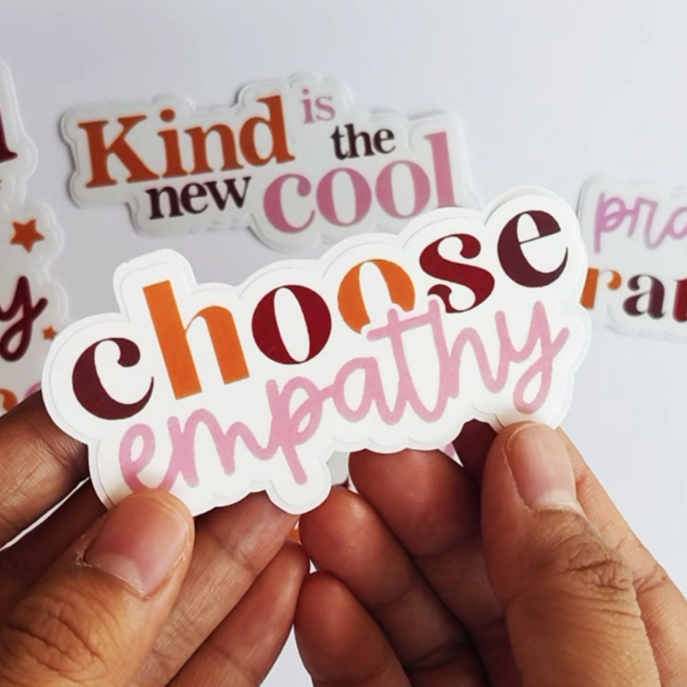 Words of Kindness Retro-Style Vinyl Sticker Set – Adore By Nat Party ...