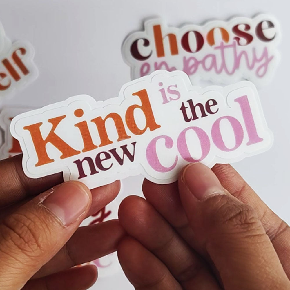 Words of Kindness Retro-Style Vinyl Sticker Set – Adore By Nat Party ...