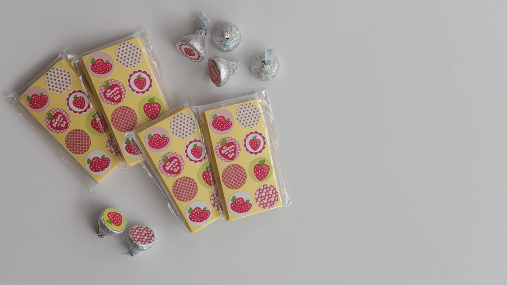 Strawberry Sticker Labels for Hershey's Kisses Chocolates – Adore By ...