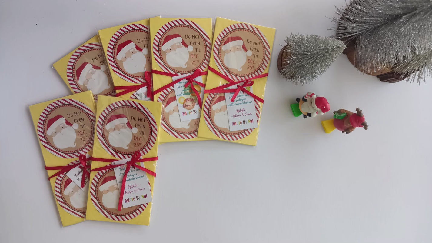 Do Not Open Til December 25 Christmas Stickers - 2.5 inches Labels ...